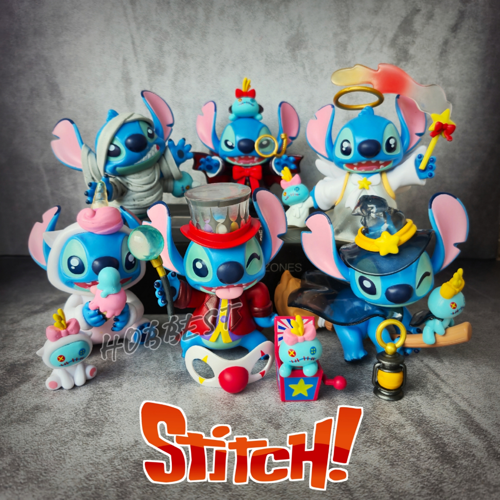 Jual Action Figure STITCH harga satuan - Miniatur Topper Kue Pajangan ...