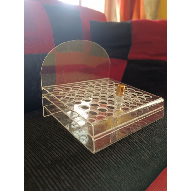 Jual Tatakan DISPLAY parfum botol 10 ml akrilik 3mm model istimewa ...