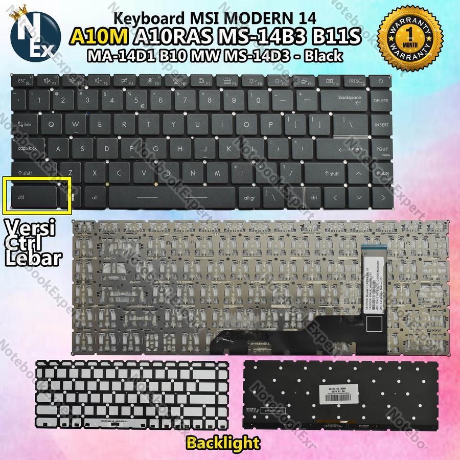 Jual Keyboard MSI Modern 14 B10 B10mw B11 B11mo B11sb MS14 MS14d1 MS14d3 | Shopee Indonesia