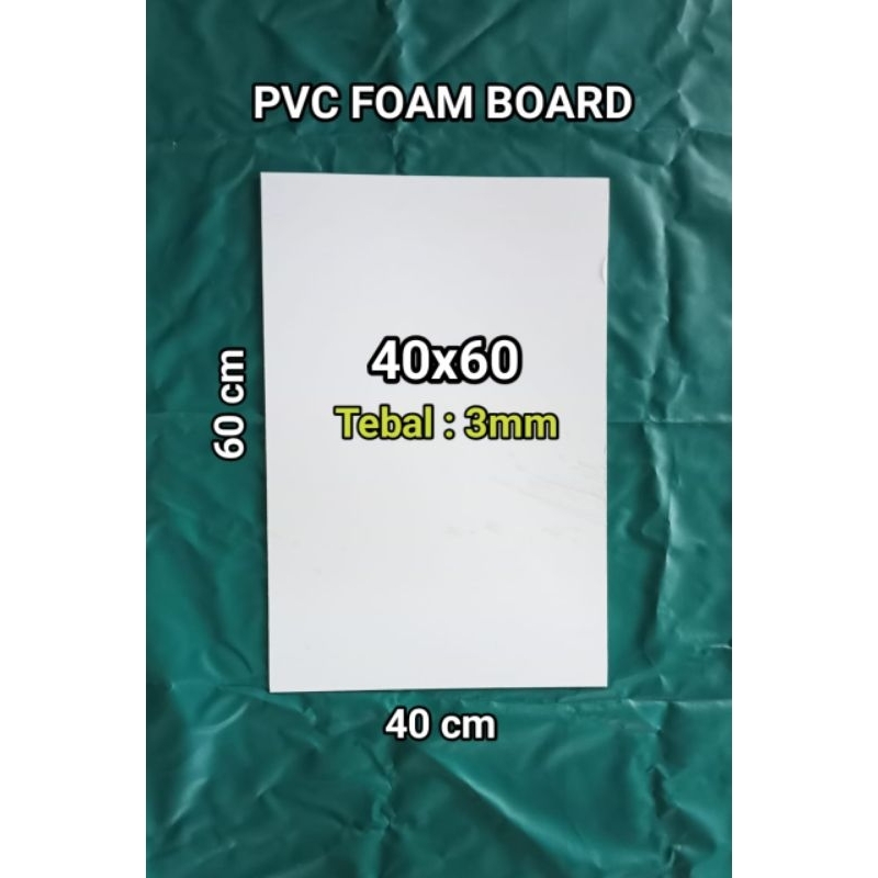 Jual Pvc Foam Board tebal 3mm ukuran 40x60/pvc Lembaran tebal 3mm ukuran 40x60 | Shopee Indonesia