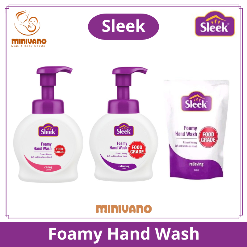 Jual Sleek Foamy Hand Wash Caring Relieving Botol - Sabun Cuci Tangan ...