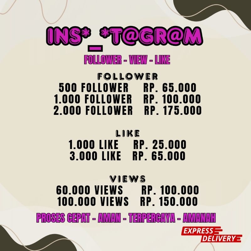 Jual INS*_*T@GR@M FOLLOWER LIKE VIEW | Shopee Indonesia