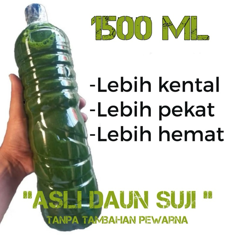 Jual Air perasan daun suji 1500ml pewarna cendol cincau kue | Shopee ...