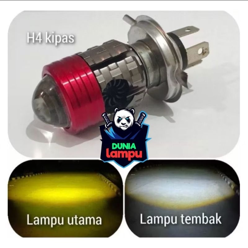 Jual Lampu Utama LED H4 - Lampu depan tipe Laser + Kipas Pendingin ...