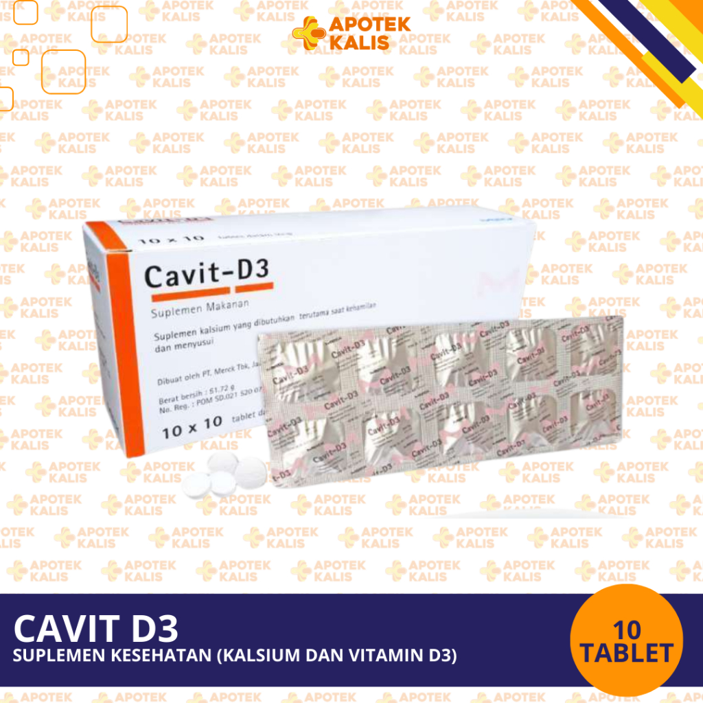 Jual CAVIT-D3 SUPLEMEN KESEHATAN 10 TABLET | Shopee Indonesia