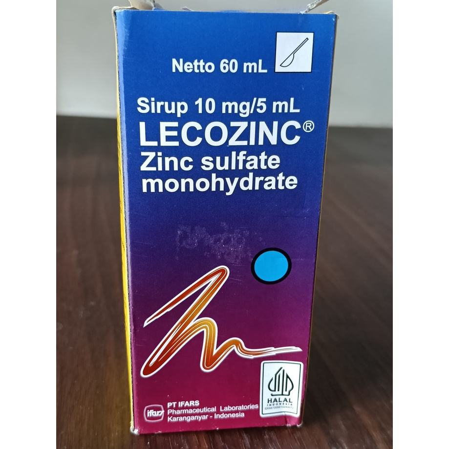 Jual Sirup LECOZINC Zinc sulfate monohydrate 60 mL OBAT DIARE ANAK ...