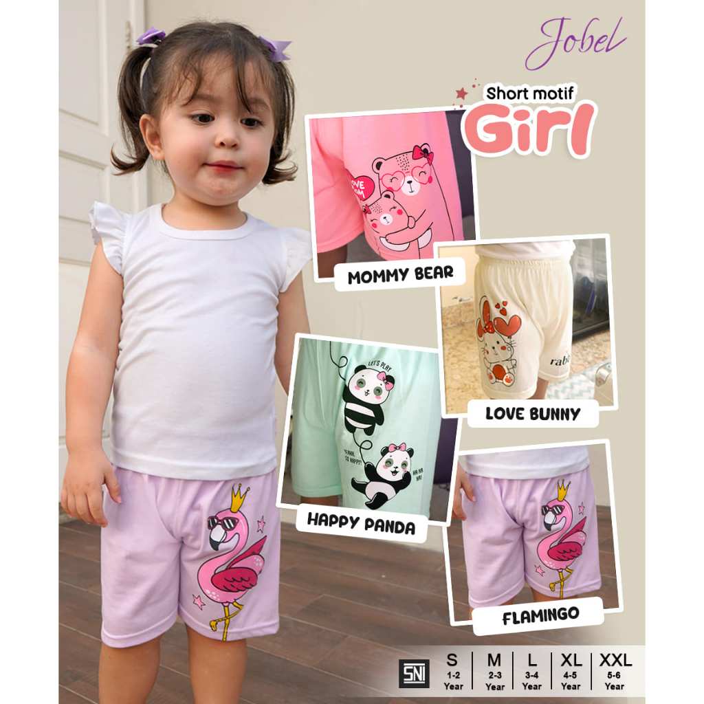 Jual KAZEL Jobel Short Motif Boy/Girl Edition (1Pcs) 0-5 Tahun | Shopee Indonesia