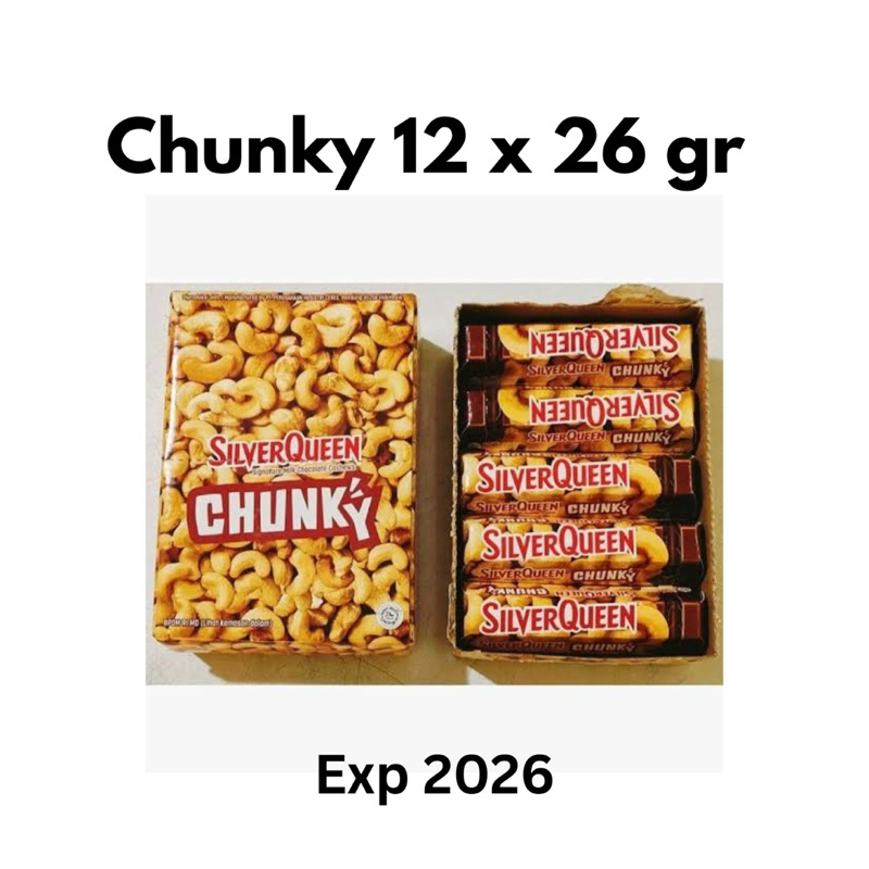 Jual Silverqueen chunky bar 26 gram / Coklat Chunkybar Chunky bar ...