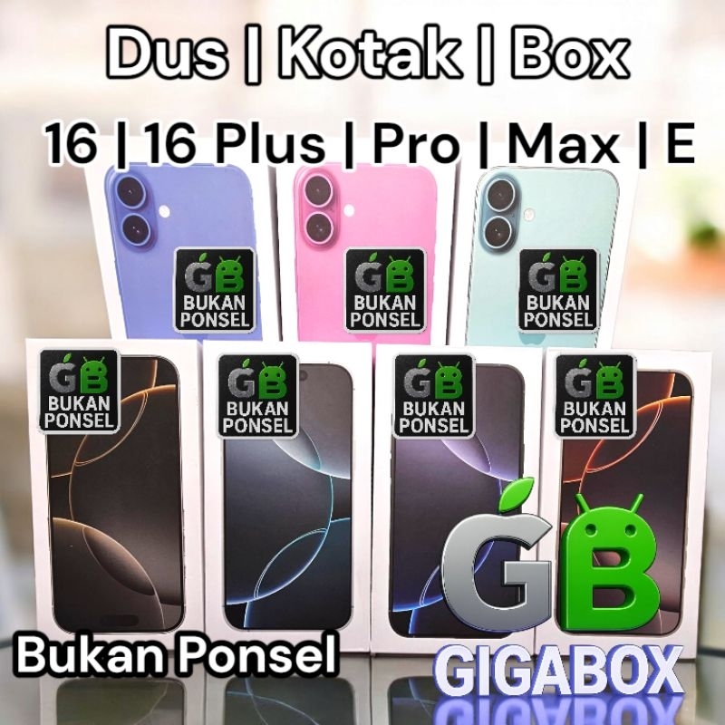 Jual Box 16 / 16 Plus / 16 Pro / 16 Pro Max / 16 E / Kardus (Box Only ...