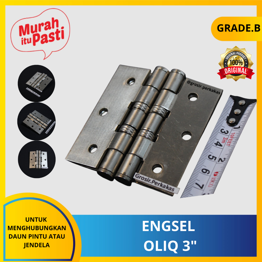 Jual ENGSEL OLIQ 3" ss - engsel pintu & jendela. [B][#ENGSEL] | Shopee ...