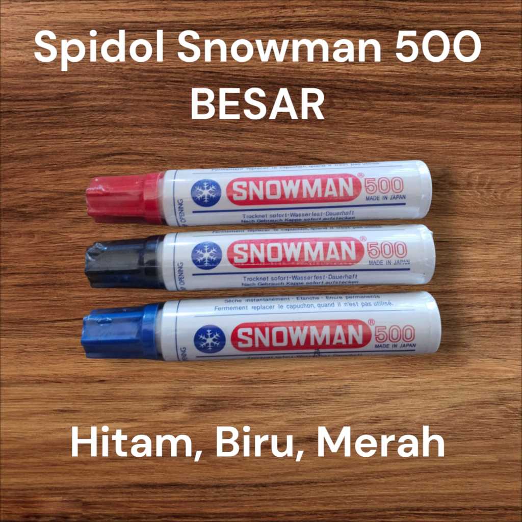 Jual Spidol Permanen / Spidol Besar Original Permanen 3 Warna | Shopee ...
