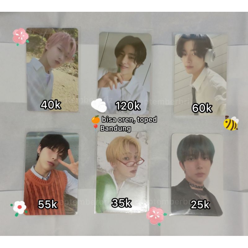 Jual Official Enhypen Photocard Sunoo Jake Heeseung | pc odysseus ...