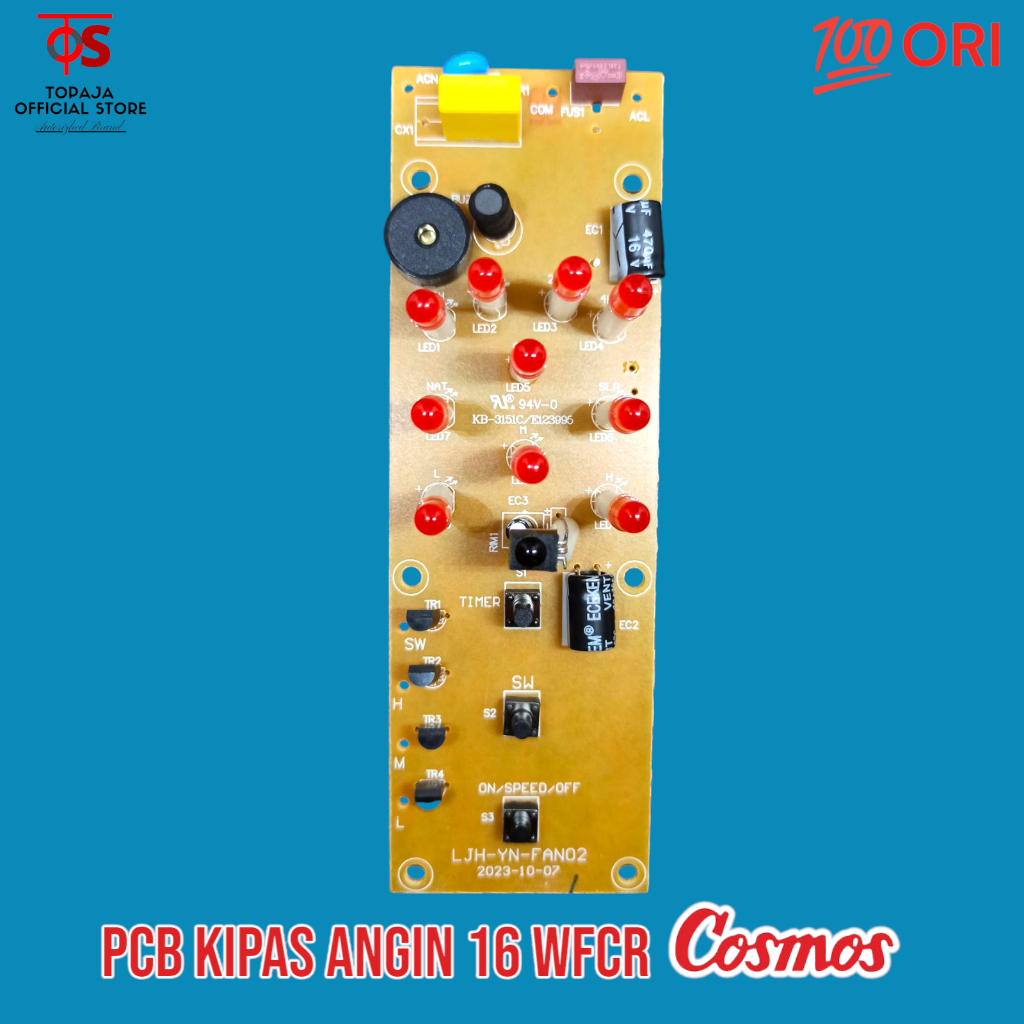 Jual Modul PCB Kipas COSMOS - PCB Kipas Angin COSMOS Dinding 16 WFCR ...