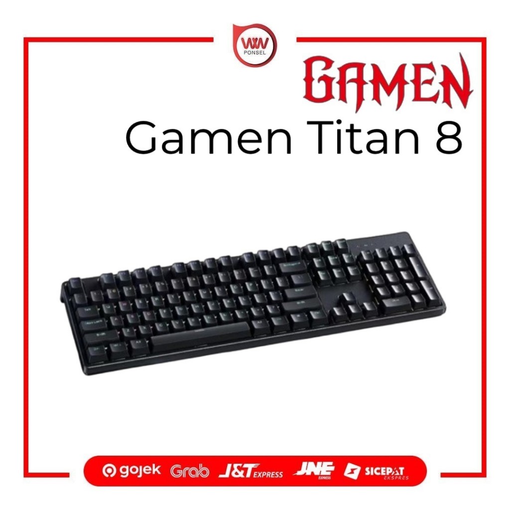Jual Gamen Titan 8 Keyboard Gaming Mechanical Ergonomic Keycaps RGB 3 ...