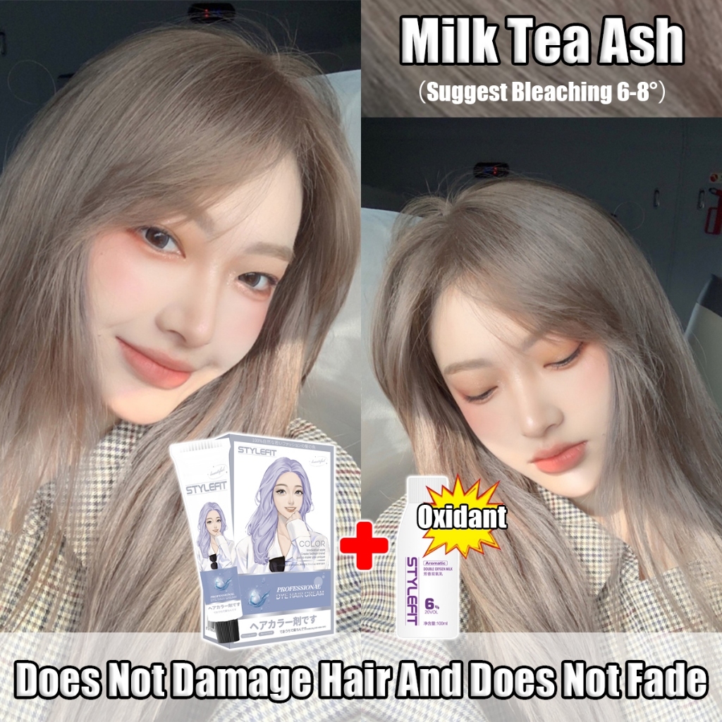 Jual {Tersedia dari stok} STYLE FIT 11 milk tea hair color*100ml sari ...
