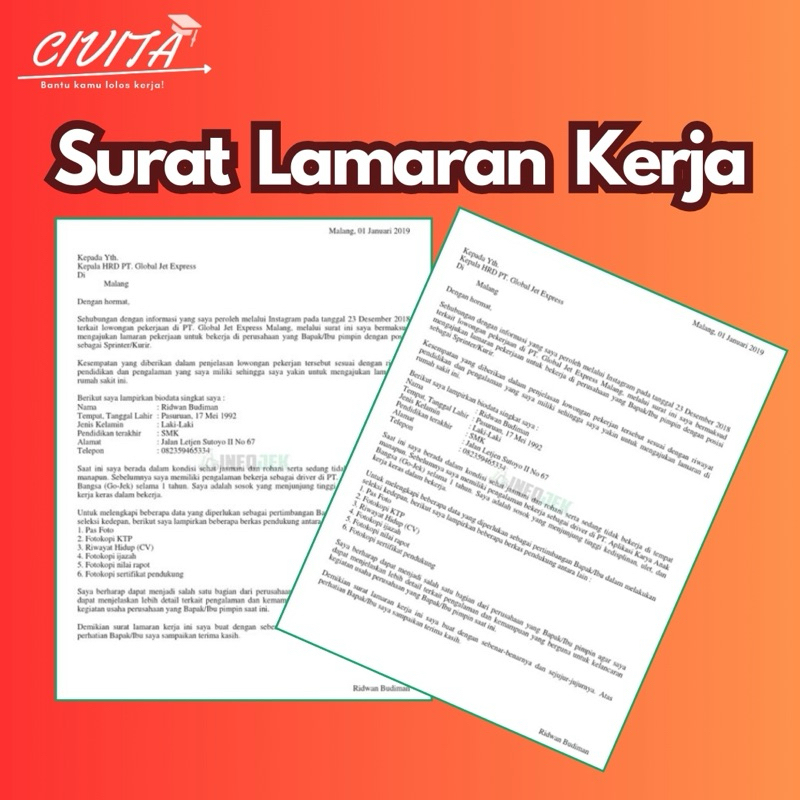 Jual Cover Letter (Surat Lamaran Kerja) | Shopee Indonesia