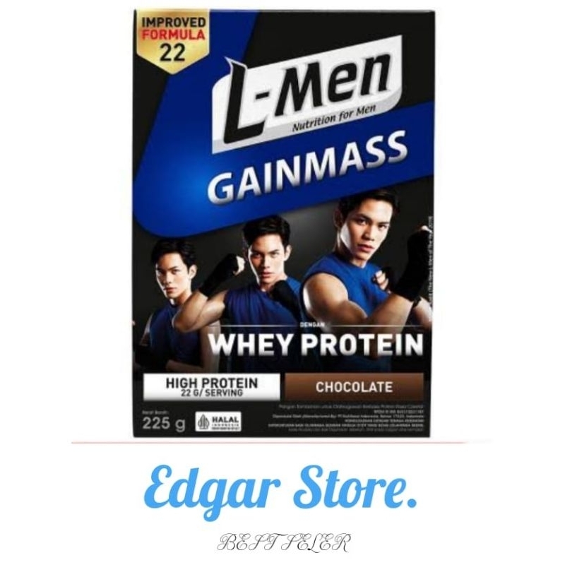 Jual Murah L-Men Gainmass Whey Protein Cokelat 225g | Shopee Indonesia