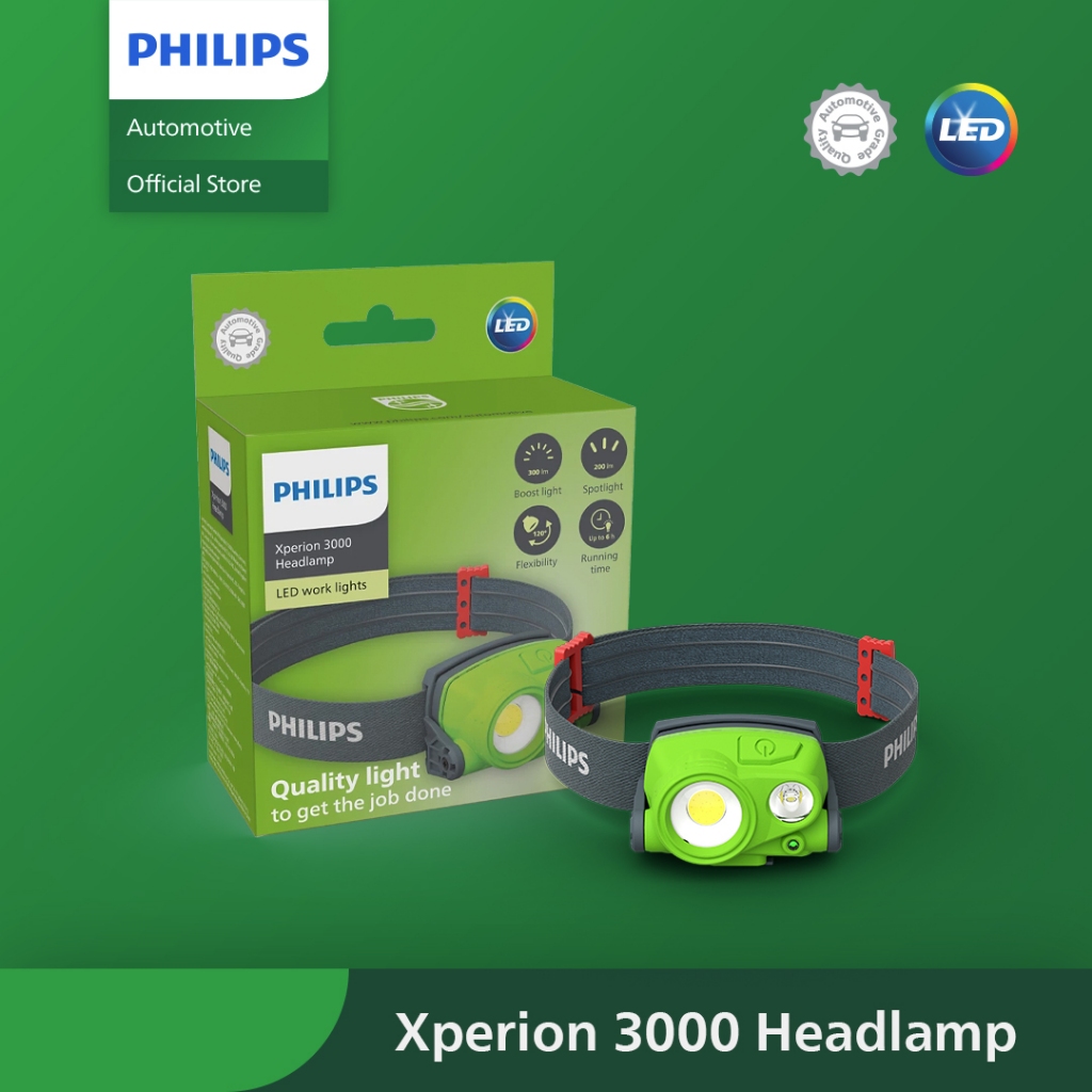 Jual Philips LED Xperion 3000 Headlamp - X30HEAD. | Shopee Indonesia