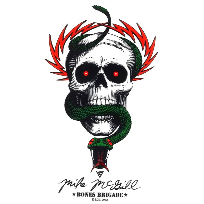 Jual Powell Peralta Sticker Bones Brigade Mike McGill Skull & Snake ...