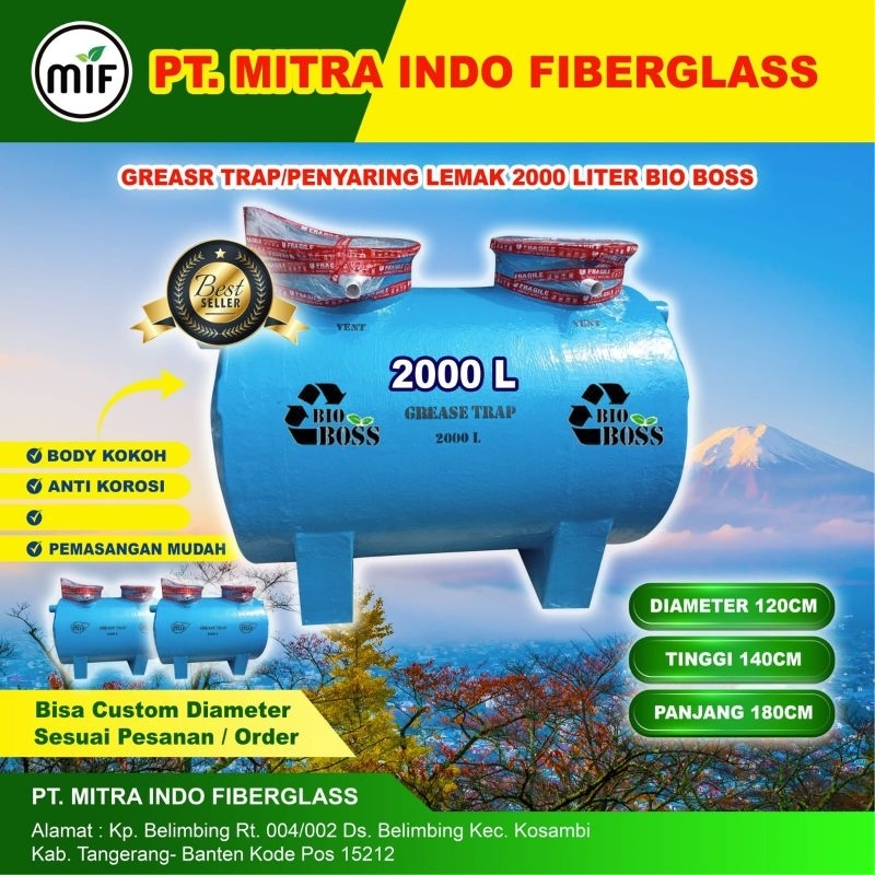 Jual GREASE TRAP /PENYARING 2000LITER BIO BOSS | Shopee Indonesia