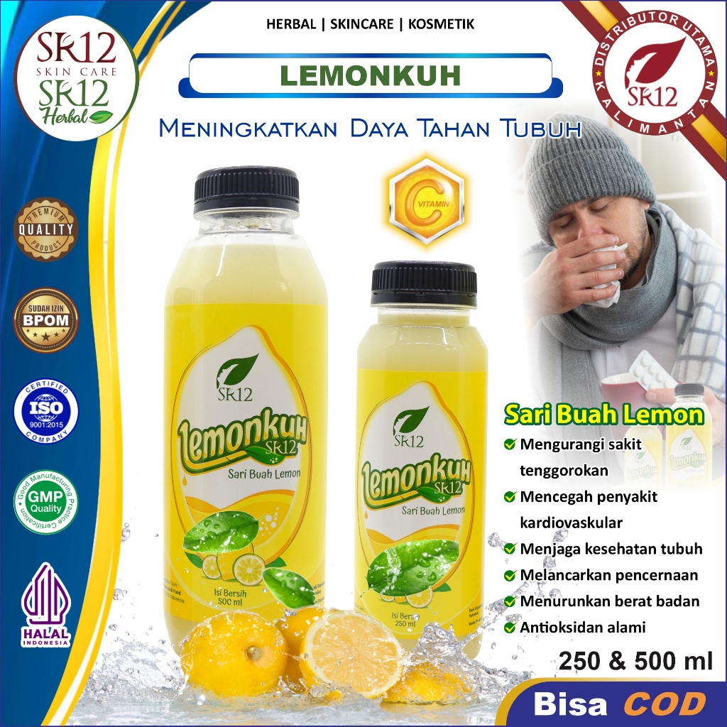 Jual Lemonkuh SR12 Herbal Sari Buah Lemon Original | Minuman Bernutrisi ...
