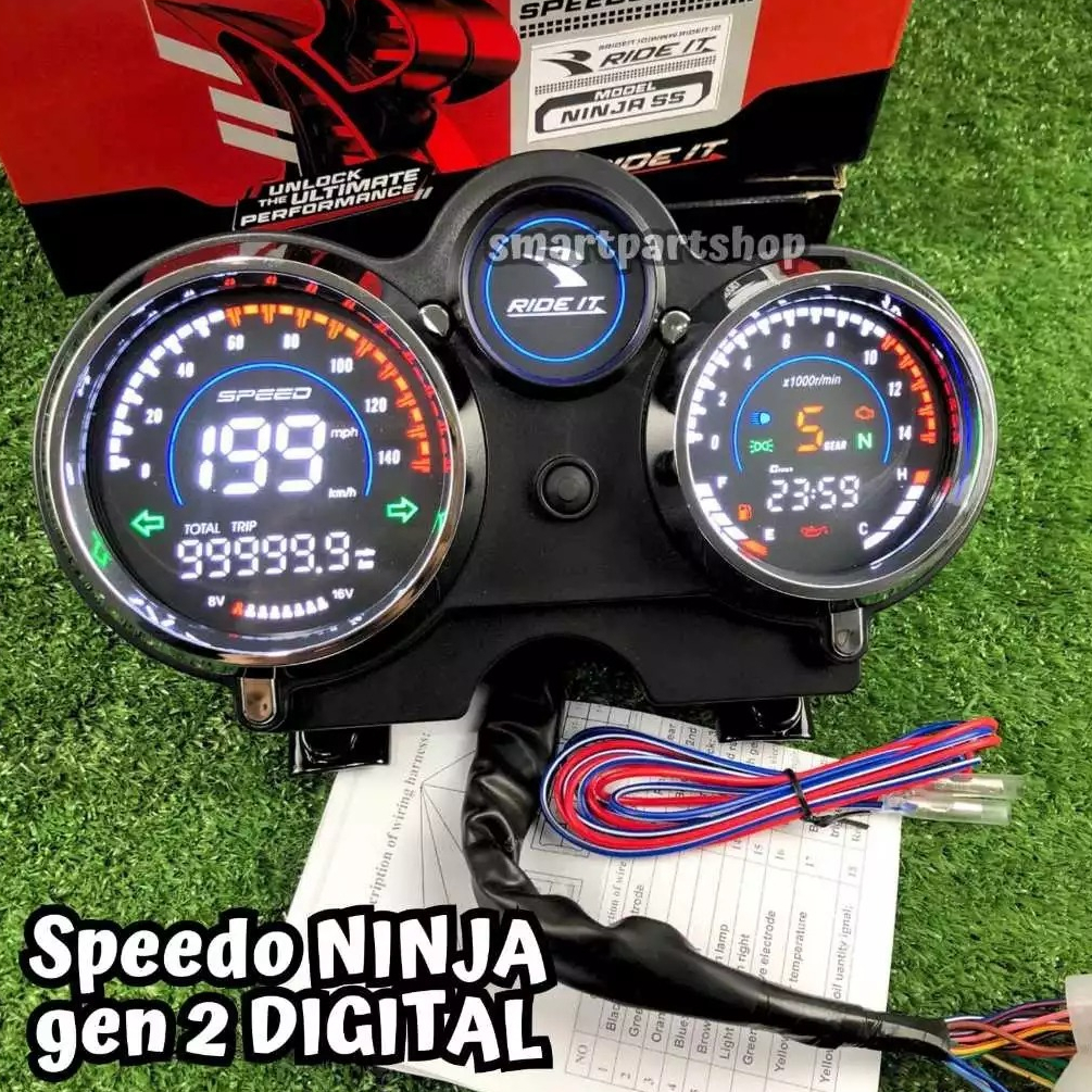 Jual Spidometer Ninja Ss GEN 2 DIGITAL Ninja R Speedometer Ninja Ss ...