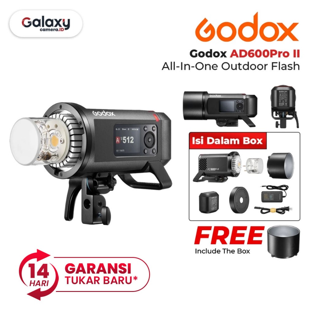 Jual Godox AD600Pro II All-in-One Outdoor Flash AD600 Pro Mark II AD ...