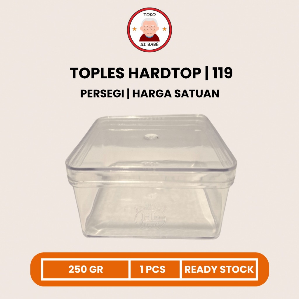 Jual [ HARGA 1 PCS ] TOPLES HARDTOP 119 DESSERT BOX NASTAR PERSEGI 250 ...