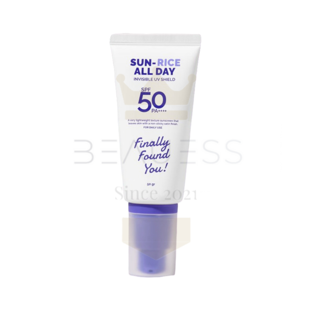 Jual FINALLY FOUND YOU! SUN-RICE ALL DAY INVISIBLE UV SHIELD SPF 50 PA ...