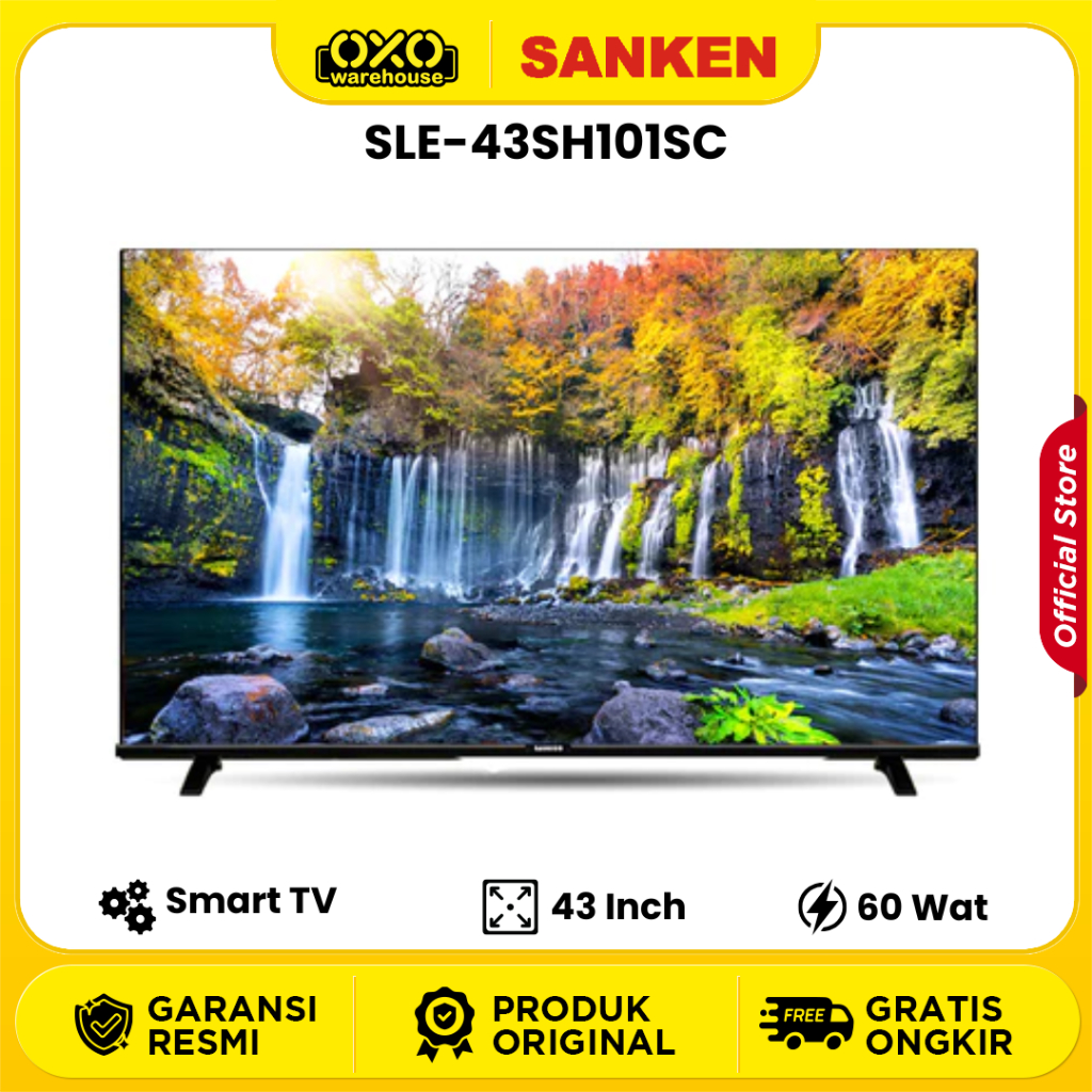 Jual SANKEN Smart LED TV SLE-43SH101SC 43 Inch Digital HD Dolby Audio ...