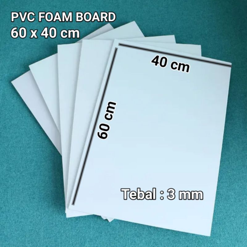 Jual Pvc foam board ukuran 40x60 tebal 3mm/PVC Lembaran ukuran 40x60 tebal 3mm | Shopee Indonesia