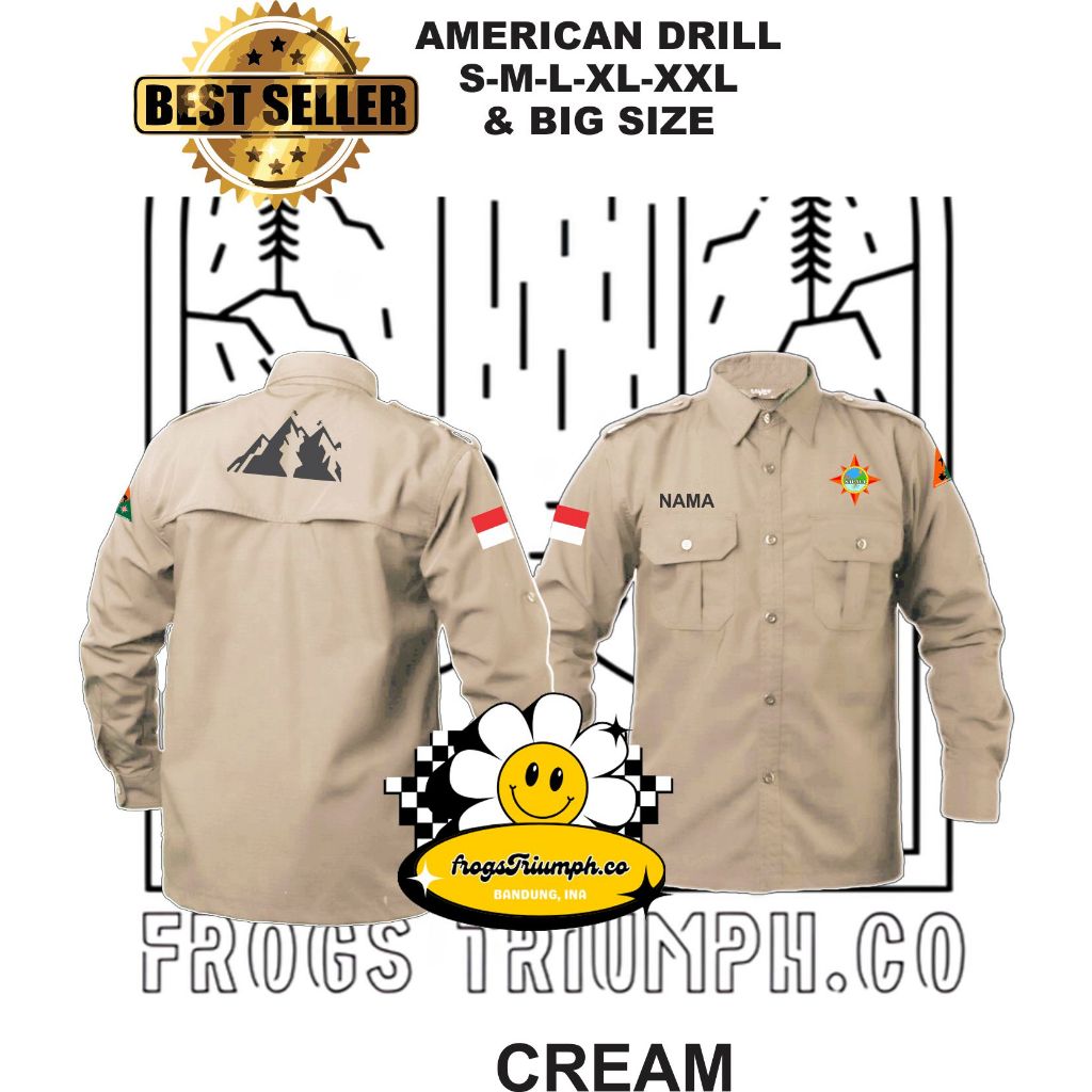 Jual KEMEJA PDL PDH TACTICAL LAPANGAN LENGAN PANJANG SAPALA SAHABAT ...