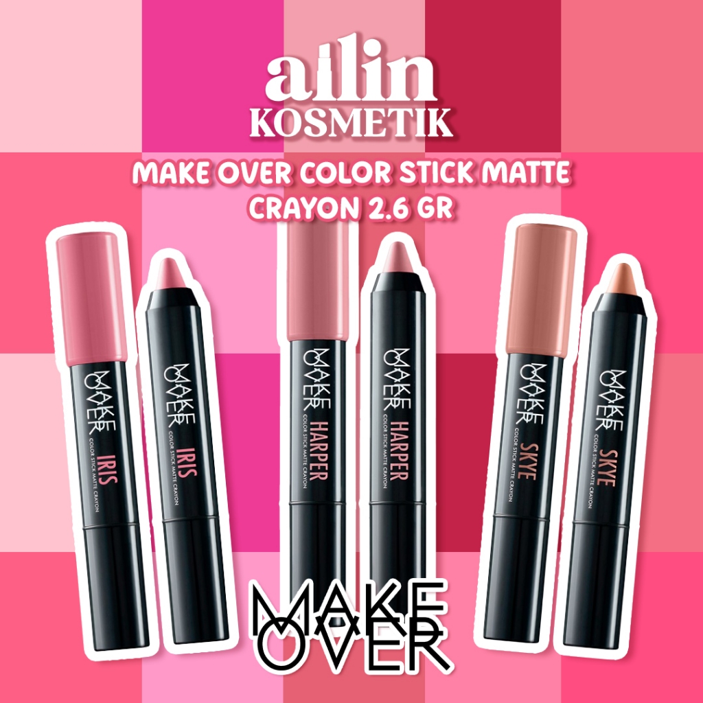 Jual AiLiN MAKE OVER COLOR STICK MATTE CRAYON 2.6 gr | Lipstik Matte ...