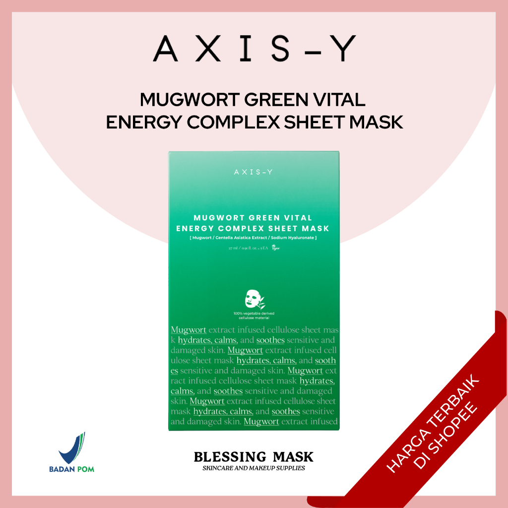 Jual AXIS-Y Mugwort Green Vital Energy Complex Sheet Mask 1pcs | 1EA ...