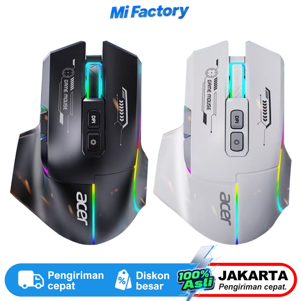 Jual Acer Mouse Wireless OMW950 Plus,Mouse Gaming, 8000DPI, RGB ...