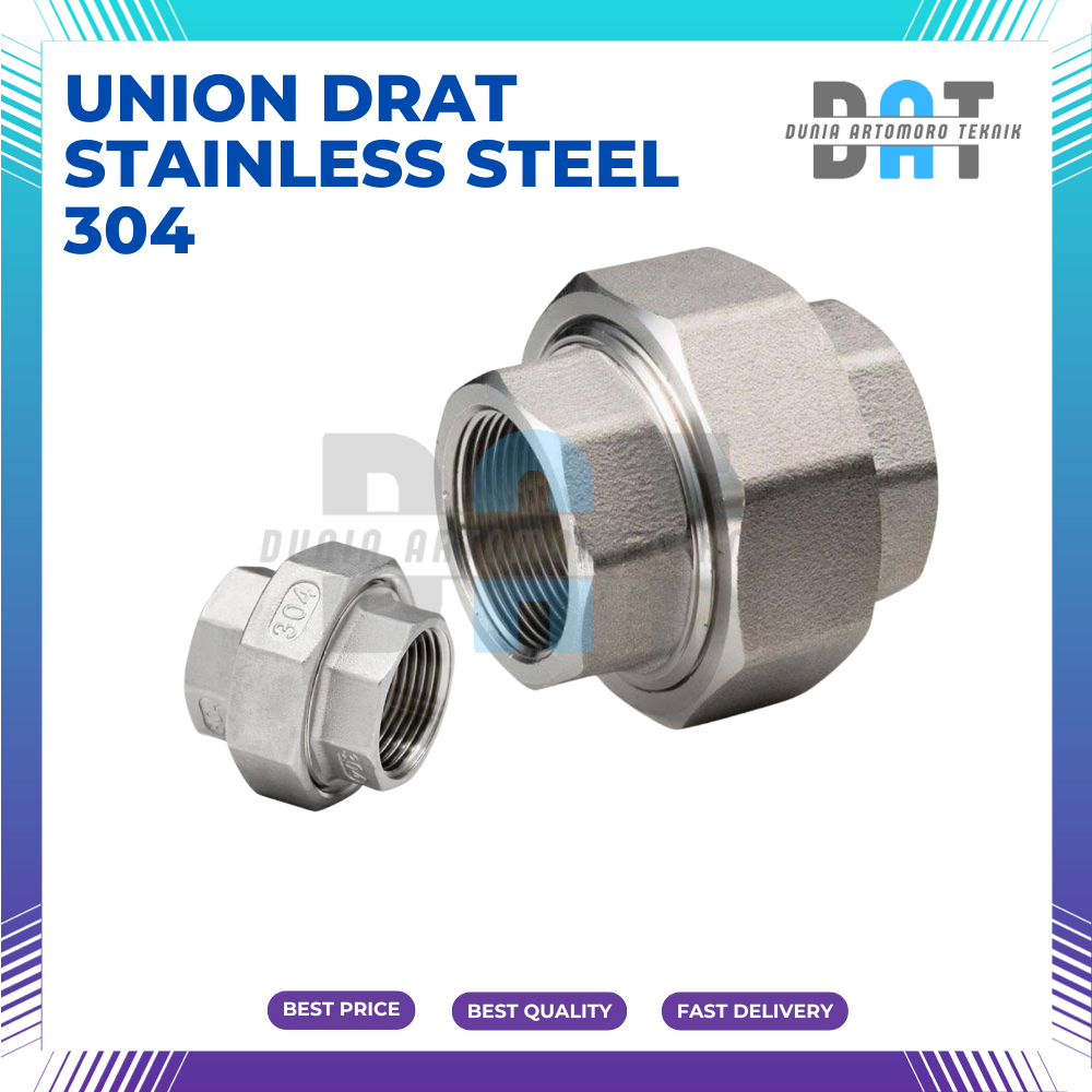 Jual 1/2" Watermur SS304 / Union Water Mur Stainless Steel 1/2 Inch ...