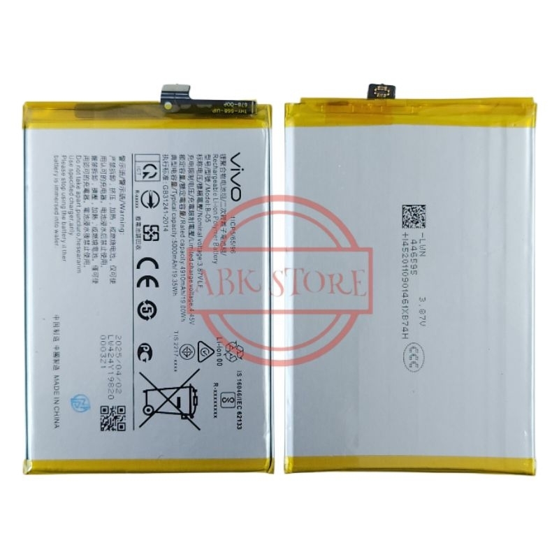 Jual BATERAI B-O5 FOR VIVO Y20 / Y20I / Y20S / Y12S BATTERY | Shopee ...