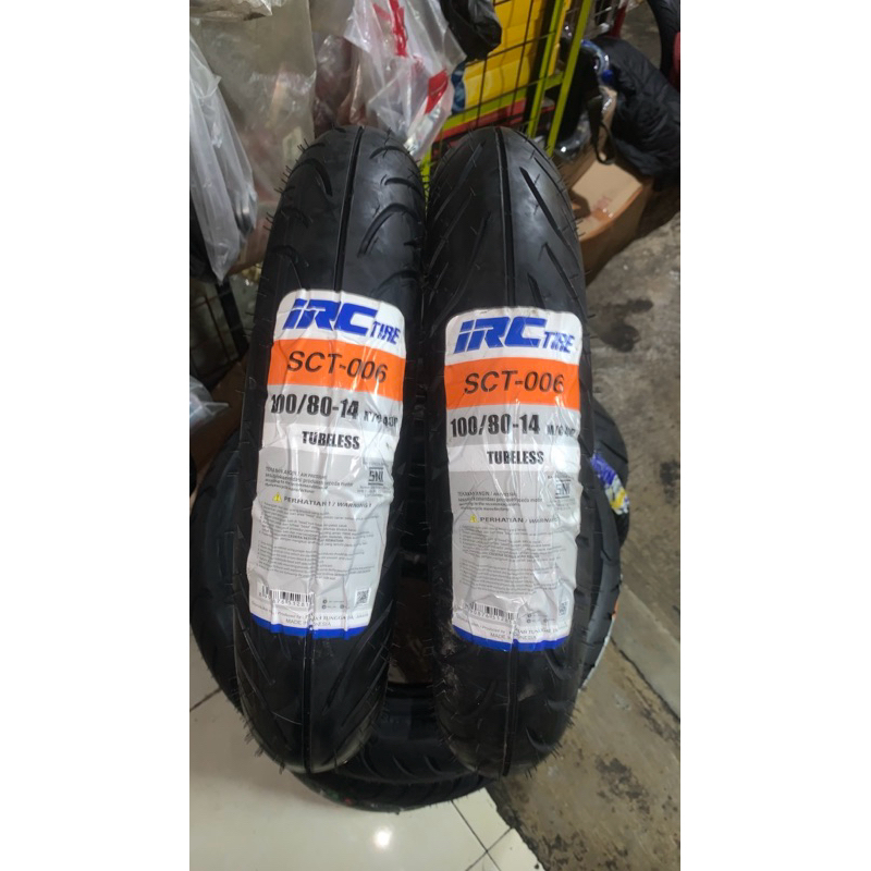 Jual BAN LUAR IRC (100/80-14) SCT 006 TUBELESS. BAN DEPAN PCX150, BAN ...