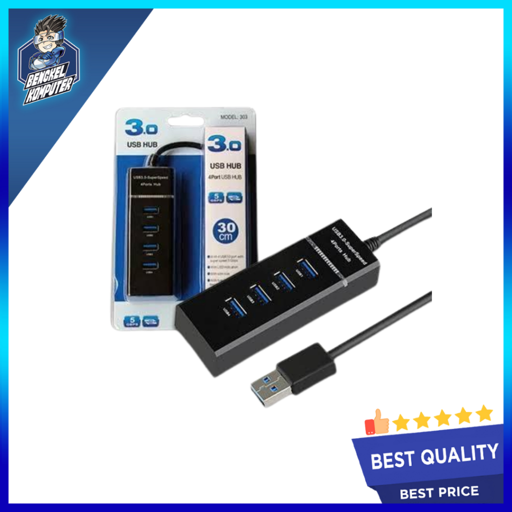 Jual USB HUB 3.0 4 PORT 30CM | Shopee Indonesia