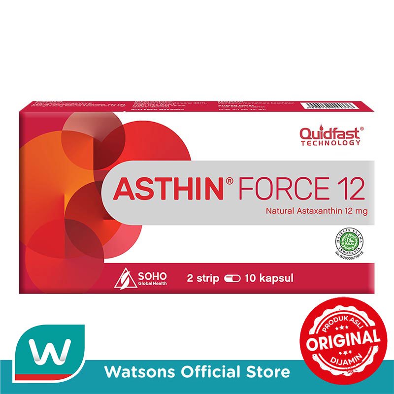 Jual Asthin Force 12 Mg Kapsul 10'S (1 Strip) | Shopee Indonesia