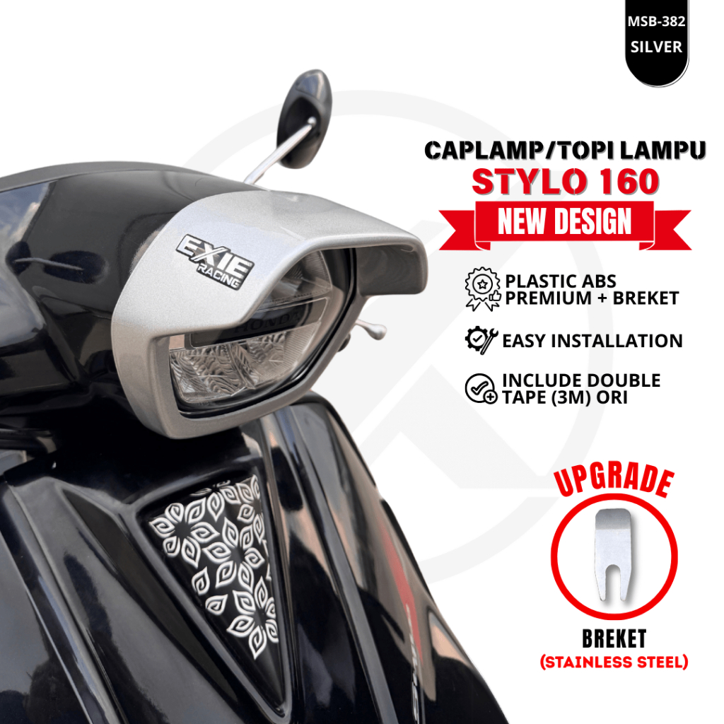 Jual Cap Honda Stylo 160 - Petlamp Garnish Cover Lampu Depan Motor EXIE ...