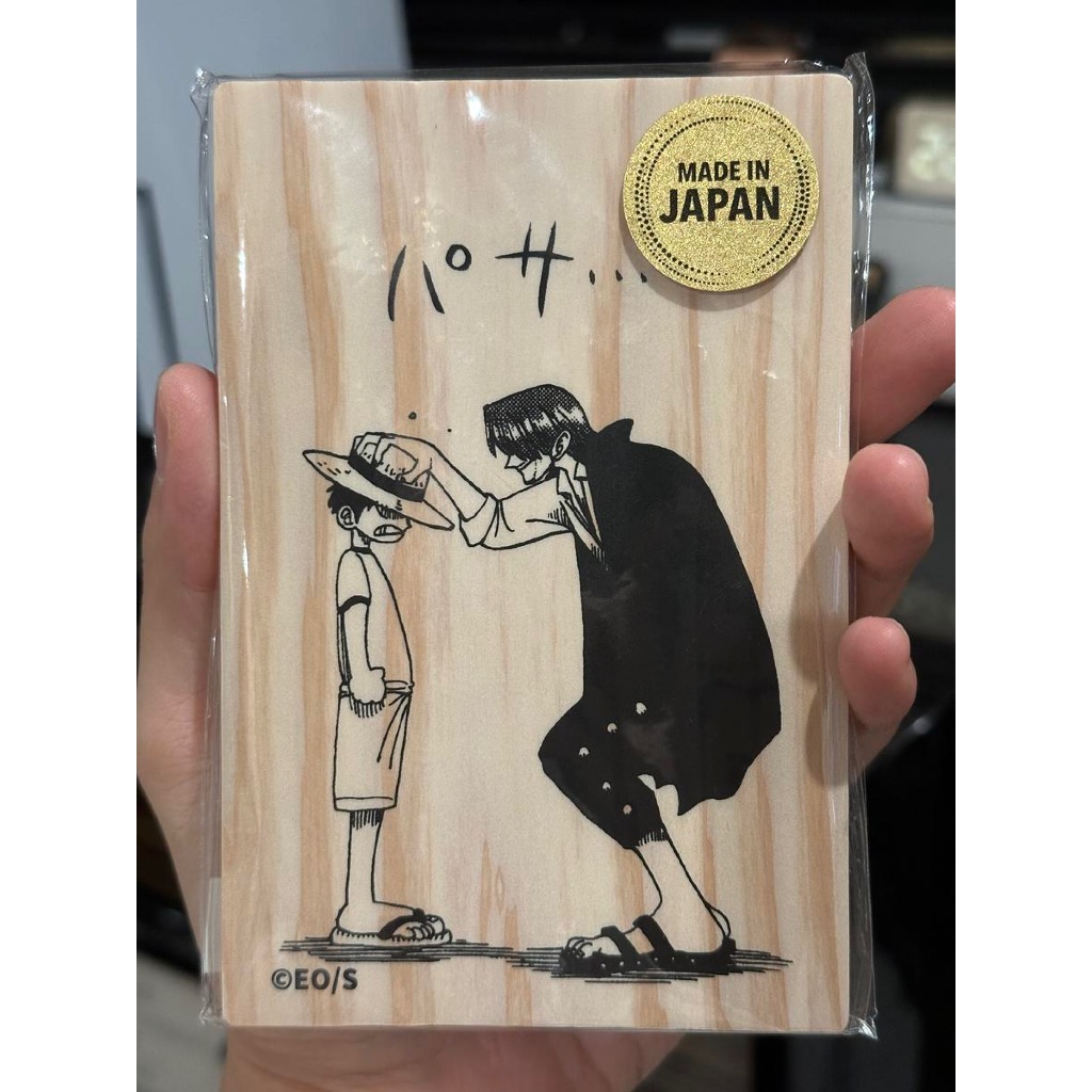 Jual Wooden Postcard One Piece - Luffy and Shanks (Made in Japan ...