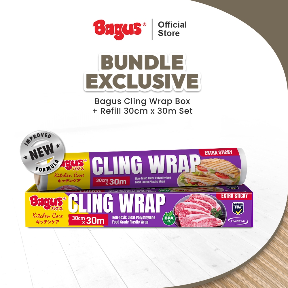 Jual [Bundle] Bagus Cling Wrap Box + Refill 30 x 30 cm Set | Shopee Indonesia