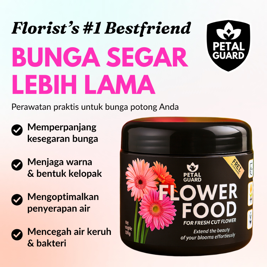 Jual Petal Guard Flower Food Vitamin Bunga Potong Bukan Floralife ...