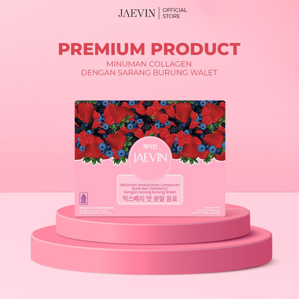 Jual JAEVIN Collagen Drink With Mixberry & Swiftlet Nest [Premium ...