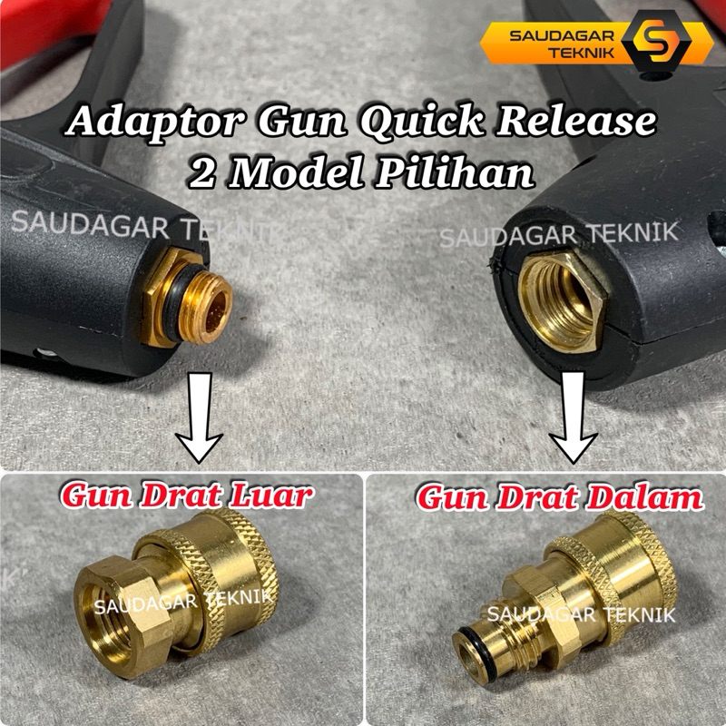Jual Adaptor Quick Release Khusus Gun Jet Cleaner Nepel Sambungan Gun ...