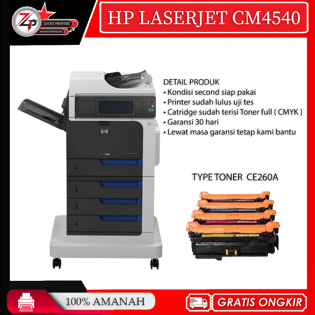 Jual Printer HP Color LaserJet Enterprise CM4540 | Shopee Indonesia
