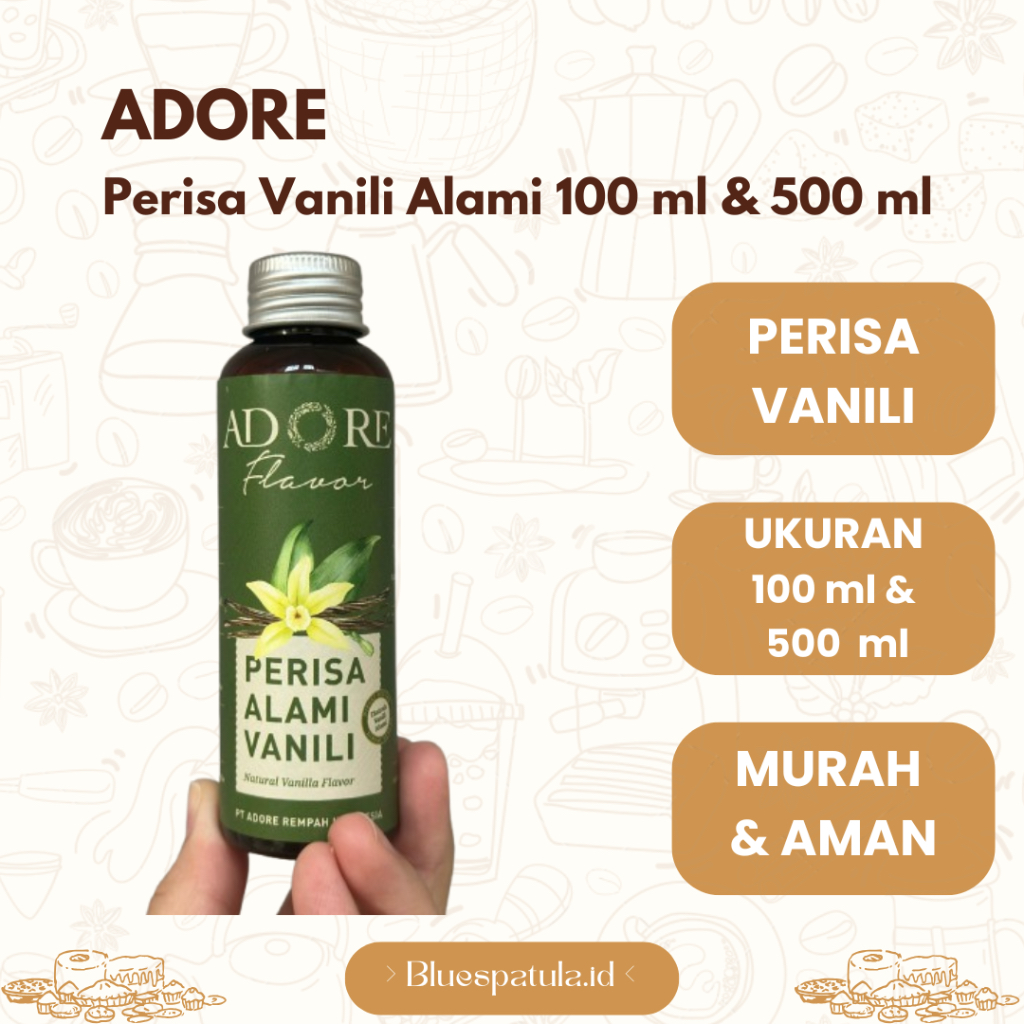 Jual Perisa Alami Vanili / Natural Vanilla Flavour Adore / Vanilla ...