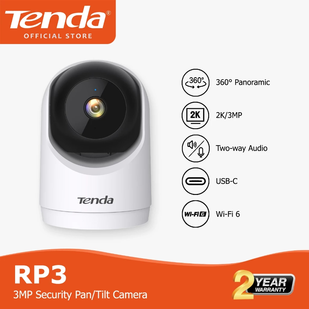Jual Tenda RP3 CP3 Pro 3MP Security Pan/Tilt IP Camera CCTV | Shopee ...