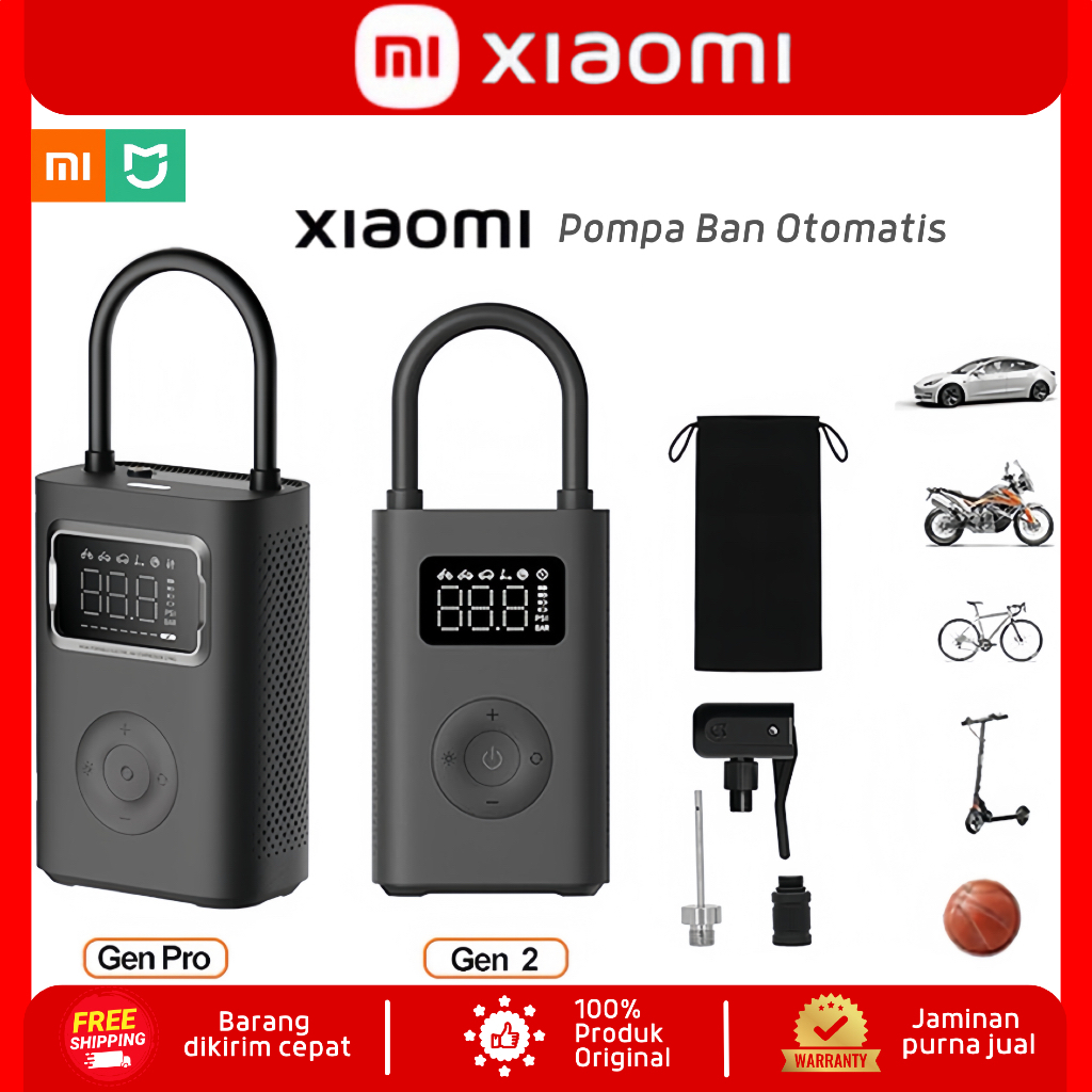 Jual Xiaomi Pompa Udara Portabel untuk Mobil 2(Cocok untuk Ban Mobil ...